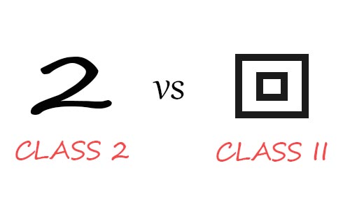 How do Class 2 and Class II differ? - sunshine